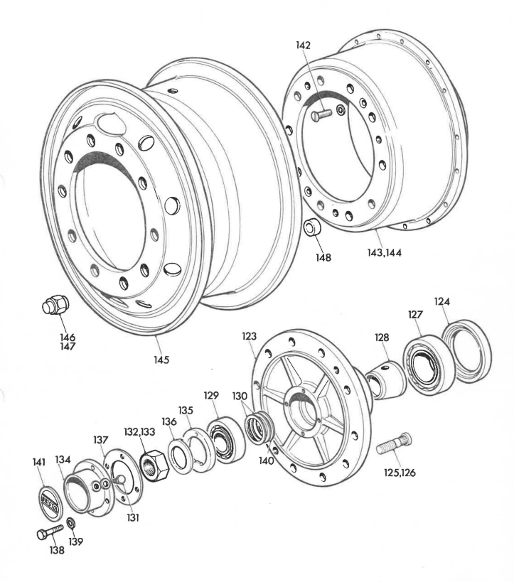 Front hub oil seal Bristol VR 537-43743